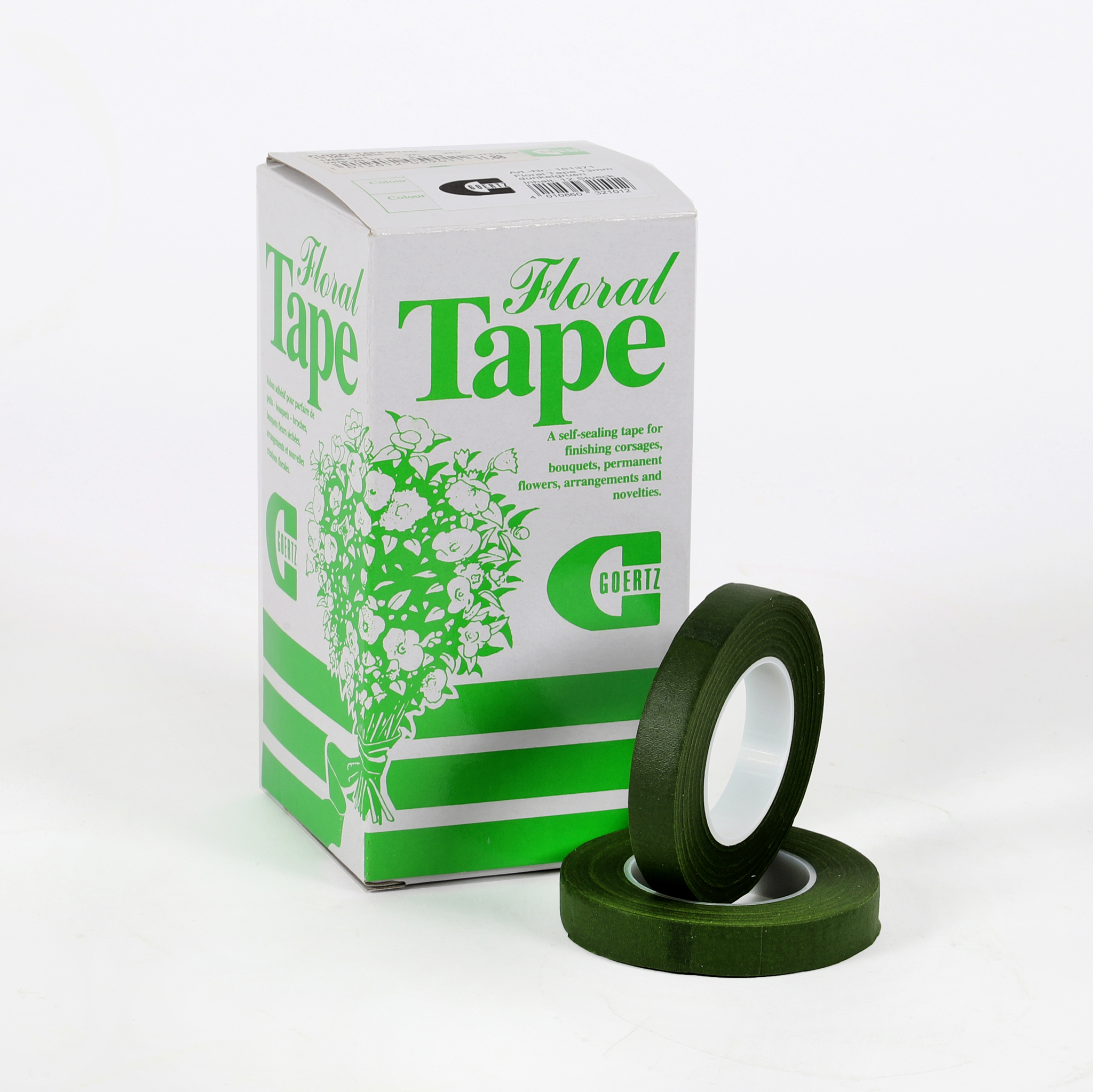 FLORAL TAPE(STEM-TEX) grün 13 MM x28m | Binderei | Floristenbedarf ...