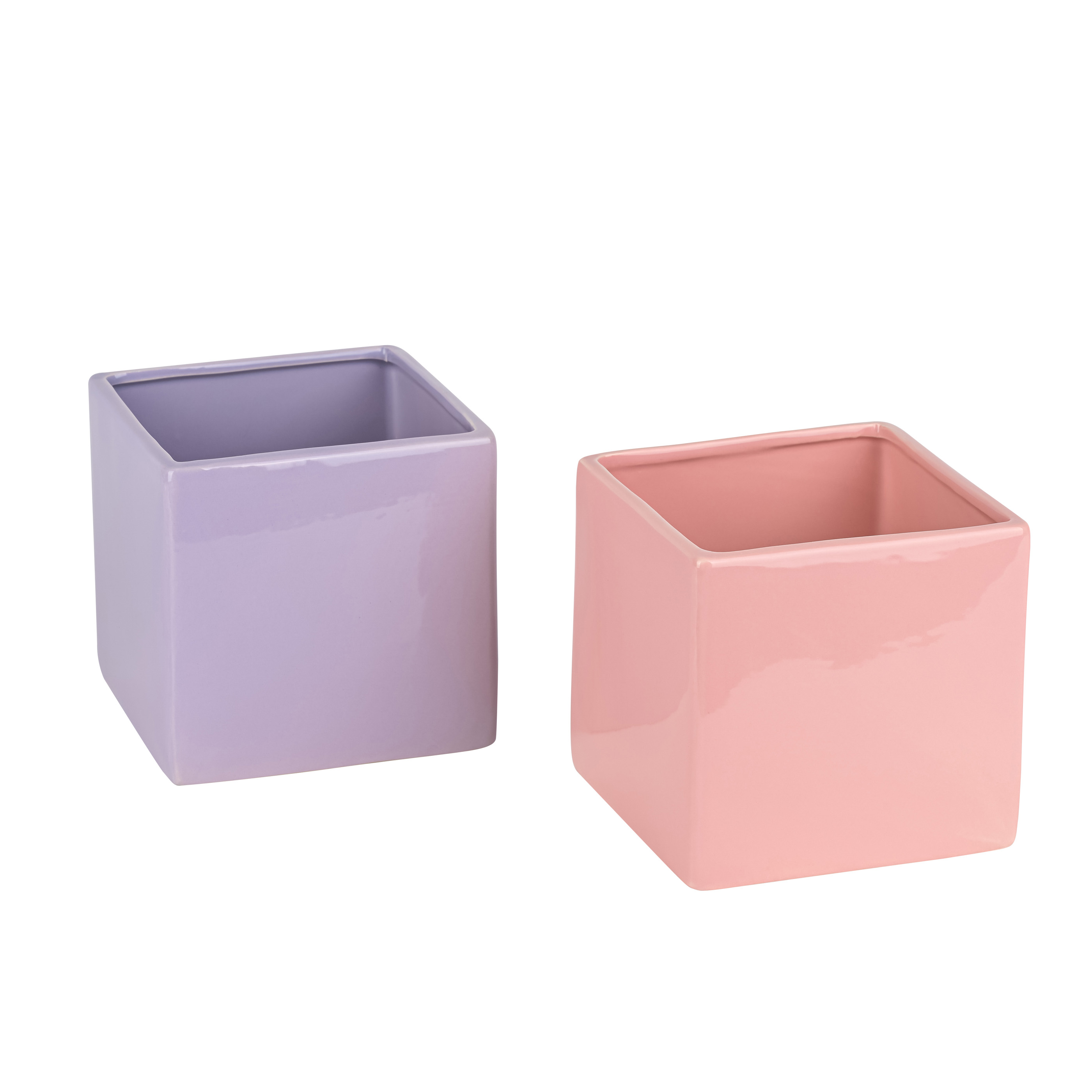 Keramik-Würfel Lisa , 12x12xH12cm rosa und flieder, sortiert | Scheulen ...